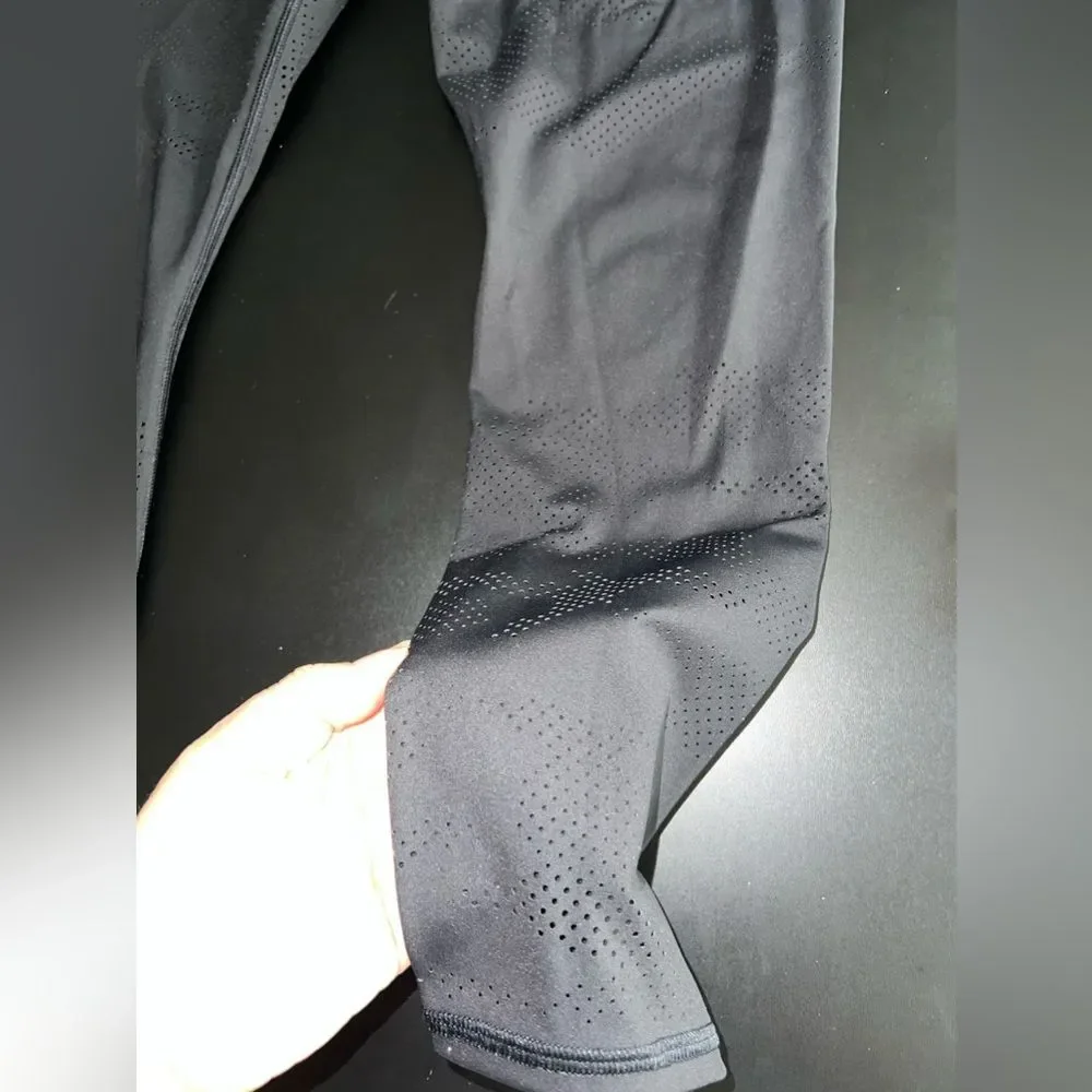 Athleta | Pants & Jumpsuits | Athleta Black Persistence Laser Cut 78 ...